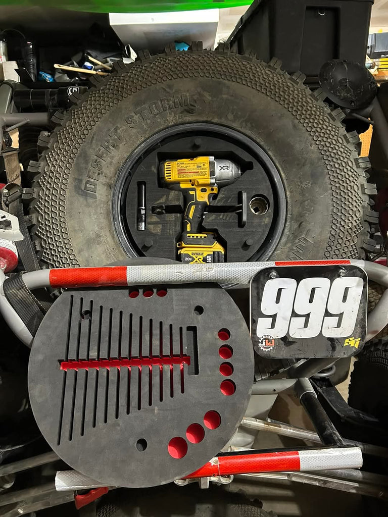 Universal Spare Wheel/Tire Tool Storage
